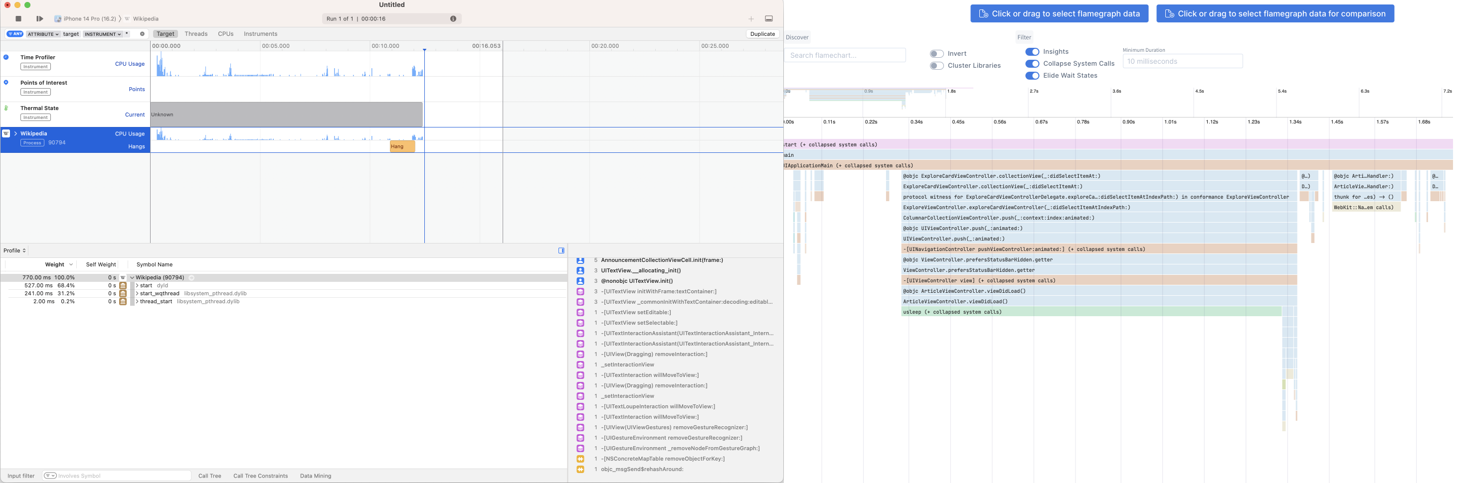 Emerge Tools Blog | ETTrace: Reliable iOS Profiling With Flame Charts